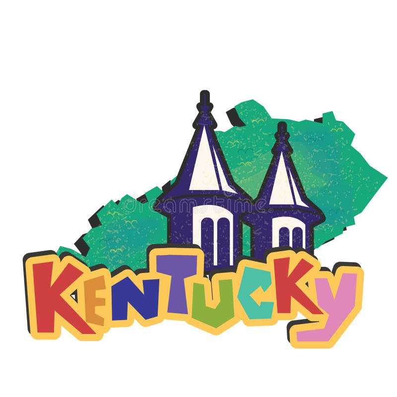 Kentucky State Map. Vector Illustration Decorative Design Stock ...