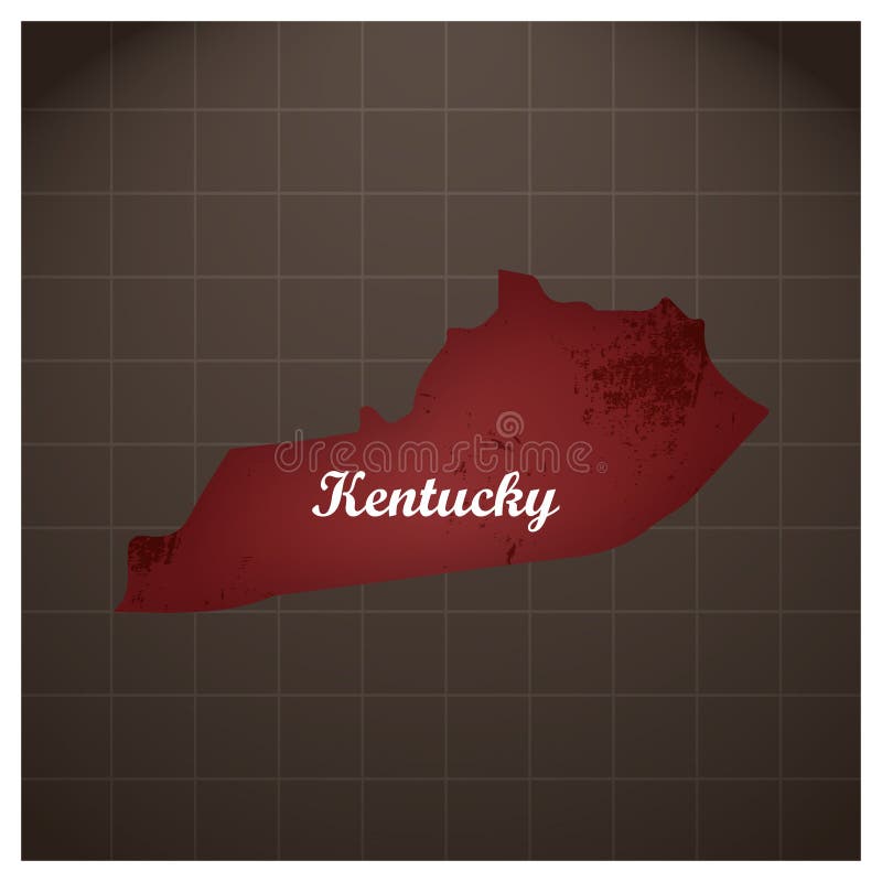 Kentucky State Map. Vector Illustration Decorative Design Stock Vector ...