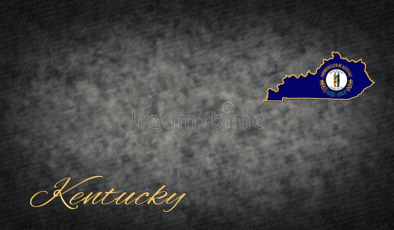 Kentucky Symbols, Map of Kentucky Stock Image - Image of heritage ...
