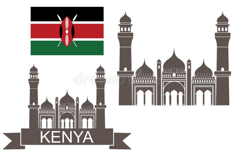 Kenya stock vector. Illustration of element, africa, architecture ...