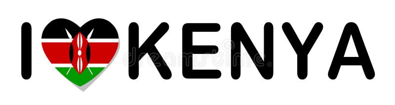 Kenya Flag Banner Vector Illustration Stock Vector - Illustration of ...