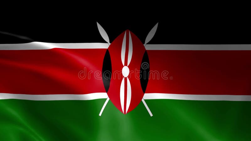 Kenya Flag Fluttering in the Wind. Detailed Fabric Texture Stock Video ... Kenya Flag Fluttering in the Wind. Detailed Fabric Texture Stock Video ...