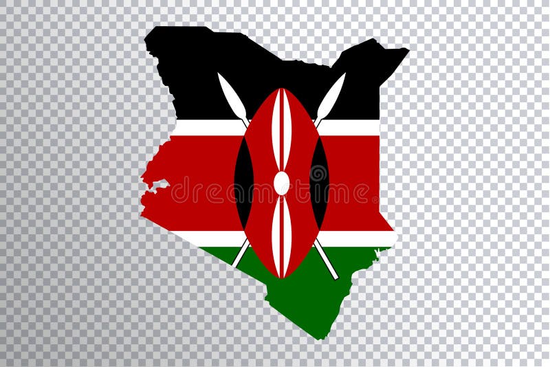 Kenya Map on Png or Transparent Background,Symbols of Kenya.vector ...