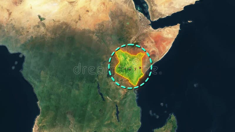 Kenya Map stock footage. Video of slow, aerial, people - 294266252
