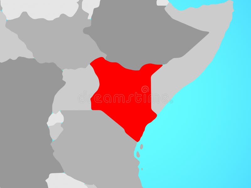 Kenya on map stock illustration. Illustration of kenya - 130608997