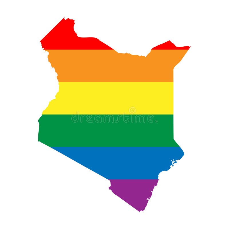 Kenya rainbow vector map stock vector. Illustration of country - 278214836