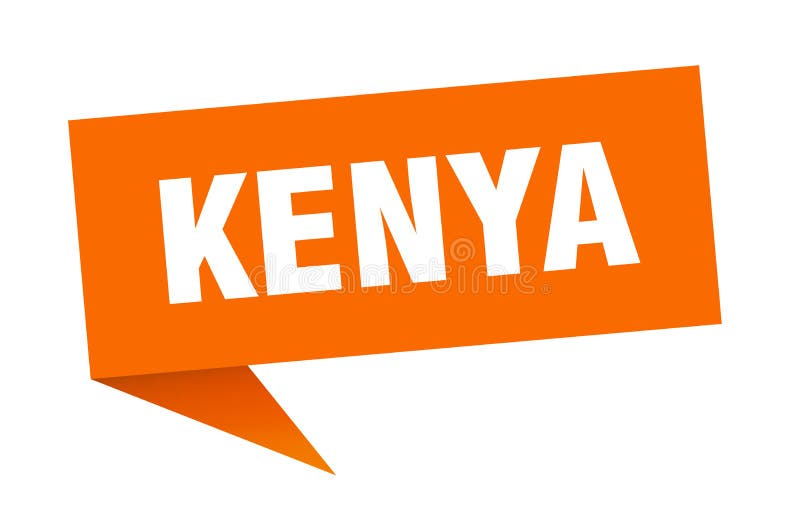 Kenya Sticker. Kenya Signpost Pointer Sign Stock Vector - Illustration ...