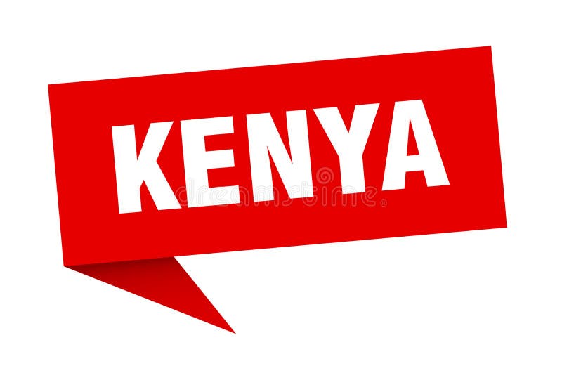 Kenya Sticker. Kenya Signpost Pointer Sign Stock Vector - Illustration ...