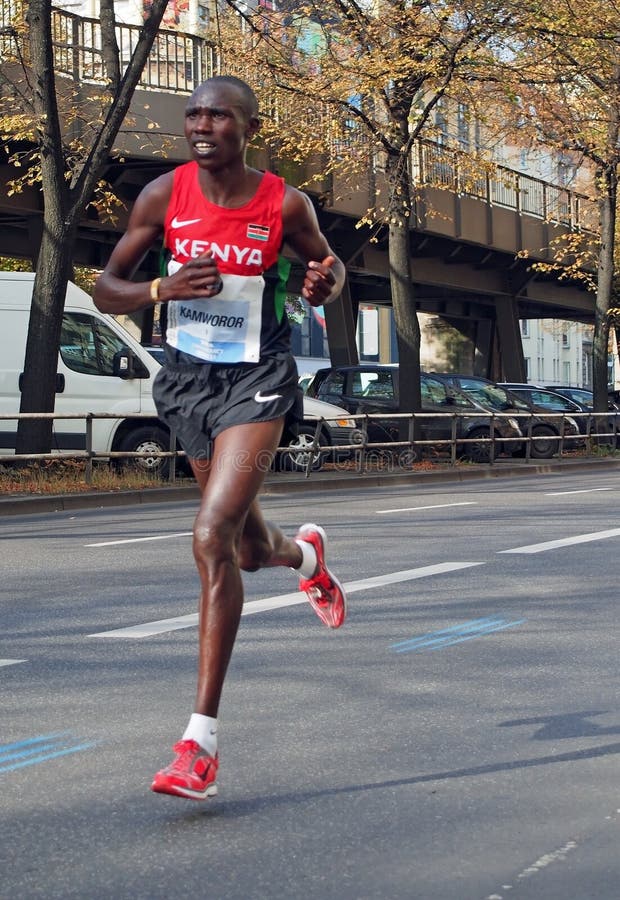 Kenyan Marathon Runner Geoffrey Kipsang Kamworor Running Berlin ... Kenyan Marathon Runner Geoffrey Kipsang Kamworor Running Berlin ...
