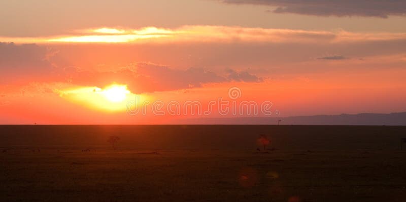 Kenyan Sunset Sunrise Nature Landscape Clouds Sky in Nairobi National ...