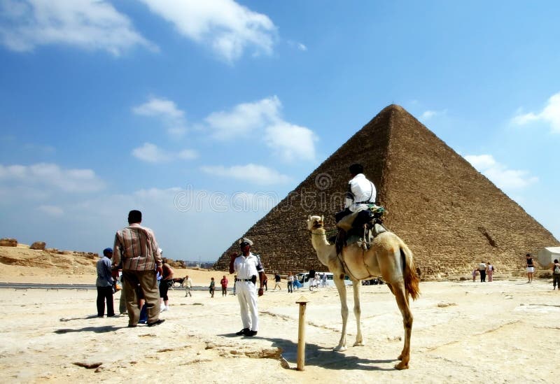 Keops camel stock image. Image of panorama, piramids, pyramids - 735507