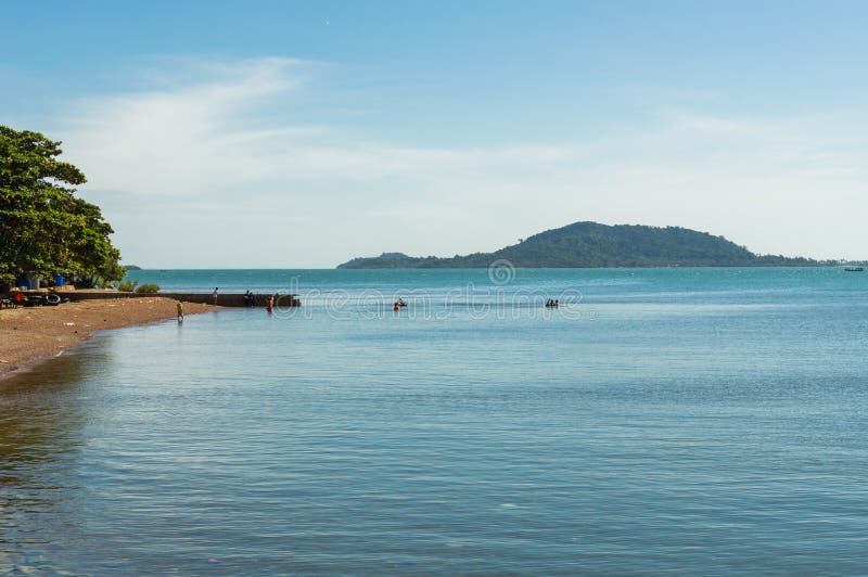 Kep beach in Cambodia stock image. Image of beach, tropical - 29279225