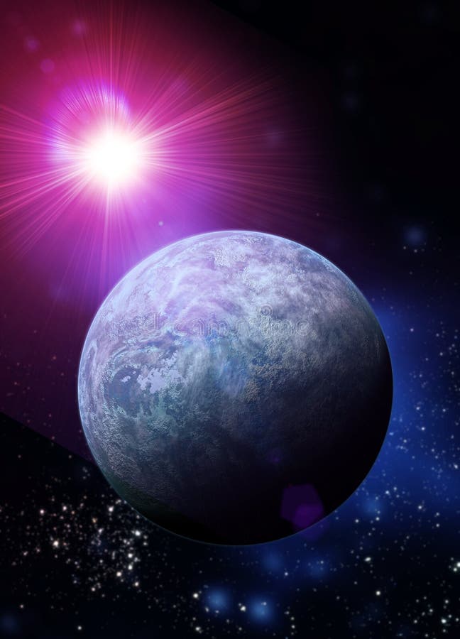 Kepler 20f Earth Like Planet Stock Illustration - Illustration of twin ...