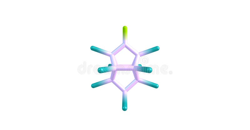 Kepone Molecular Structure Isolated on White Stock Illustration ...