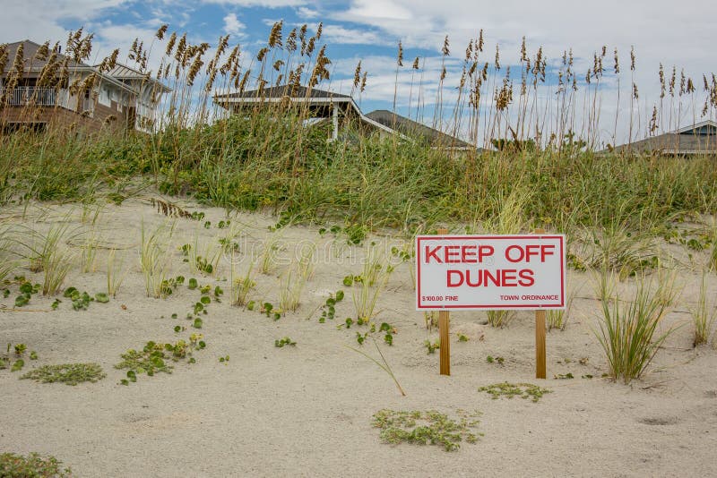 Beach Stay Off Sand Dunes Sign Stock Photos - Free & Royalty-Free Stock ...