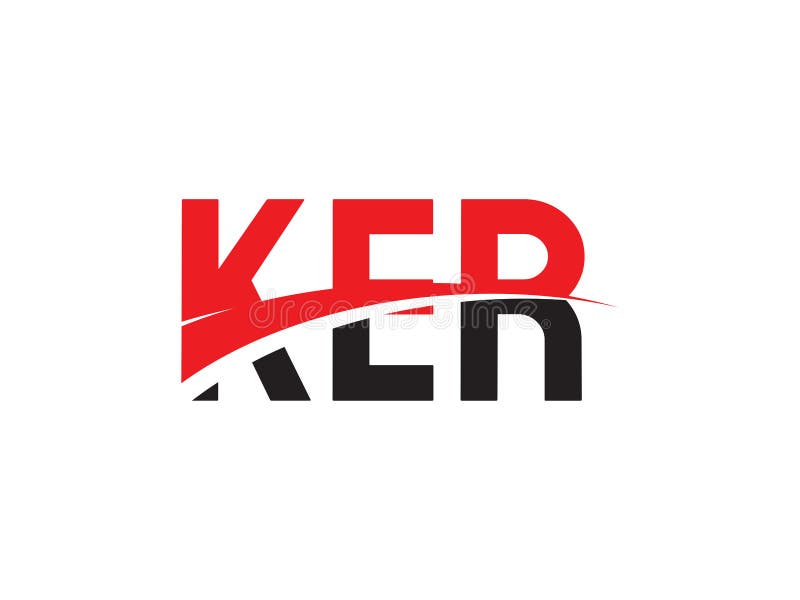 KER Letter Initial Logo Design Vector Illustration Stock Vector ...