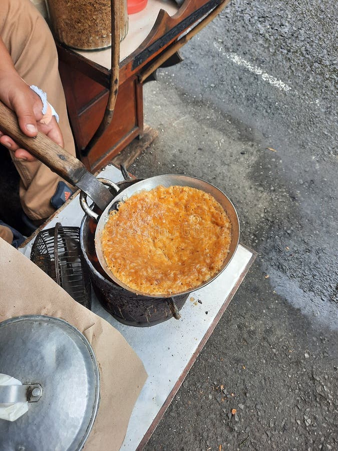 Kerak Telor Fresh from the Oven Stock Image - Image of fresh, iron ...