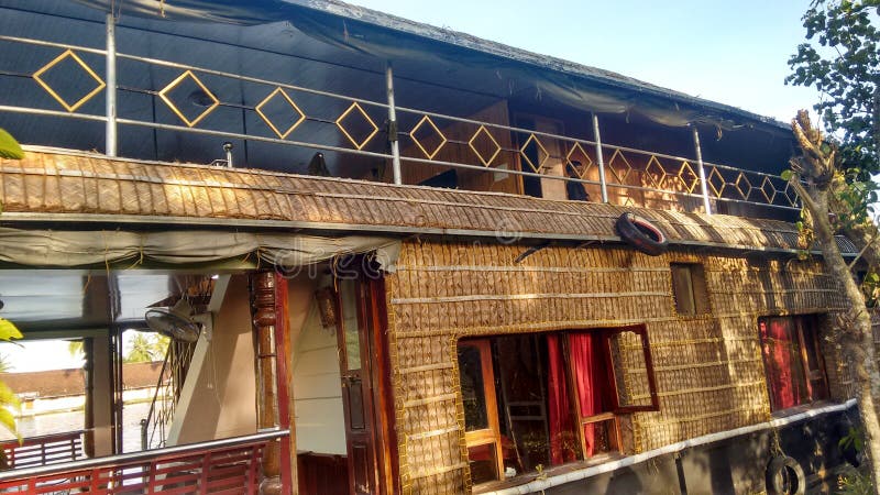 Kerala Back Water with Wonderful Scenery Stock Image - Image of wodden ...