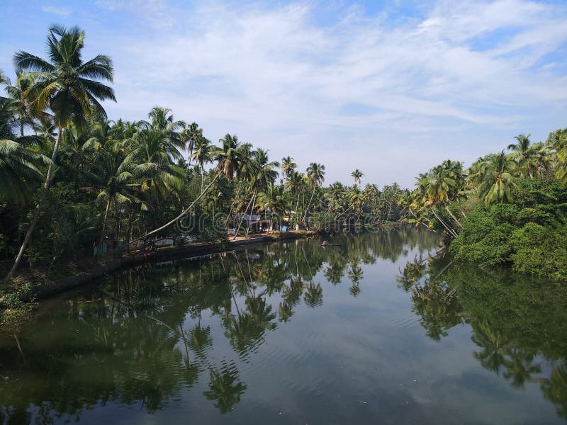 Kerala backwater stock image. Image of countrie, kerala - 106883899