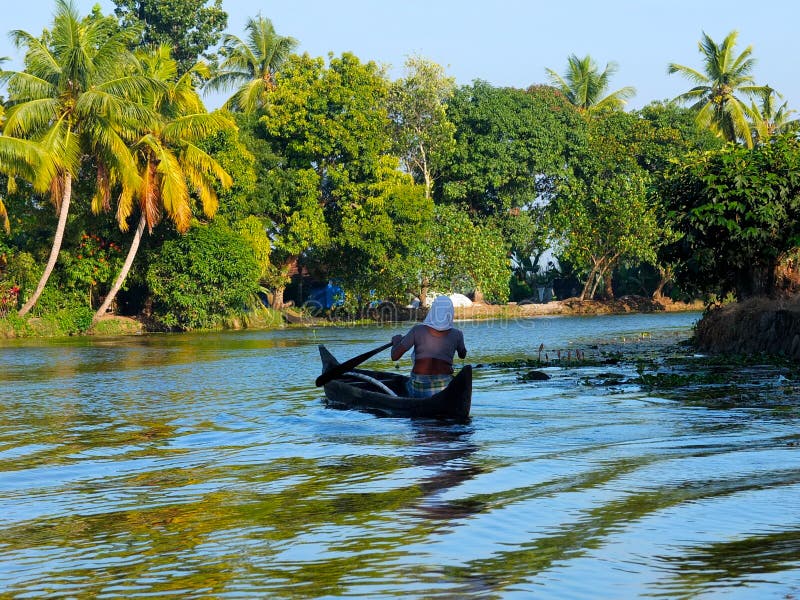 Kerala Backwaters, India editorial photography. Image of birds - 32109497