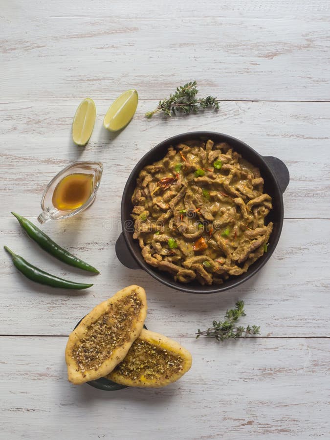 Keralan Chilli Mutton. Indian Spicy Dish with Meat Stock Image - Image ...