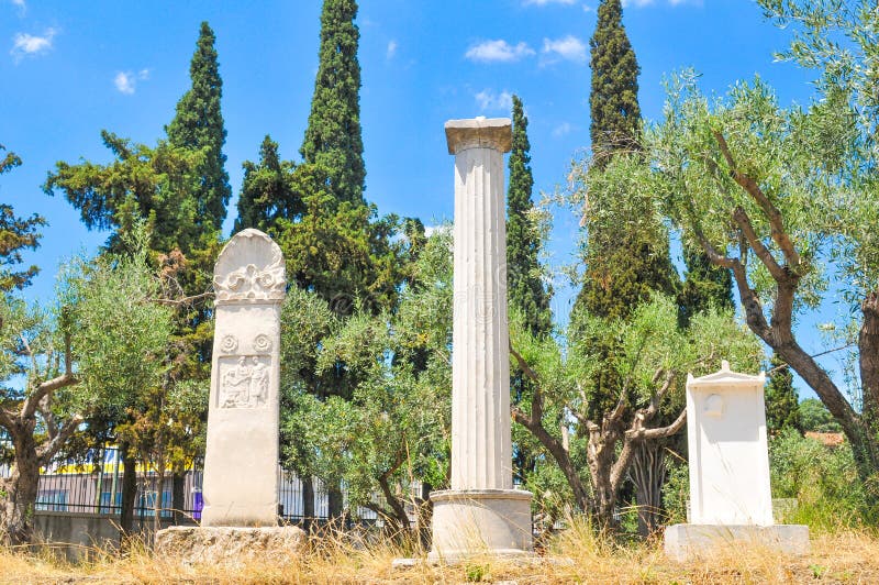Kerameikos, Athens, Greece stock image. Image of cultural - 98189303