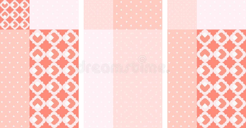 Keramische Tegels in Perziktonen Vectorpatroon in De Stijl Van ...