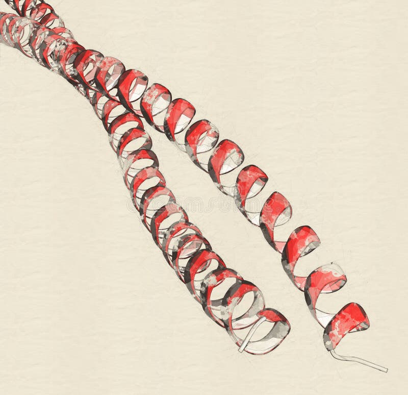 Keratin Intermediate Filament. Protein That Is One Of The Main ...