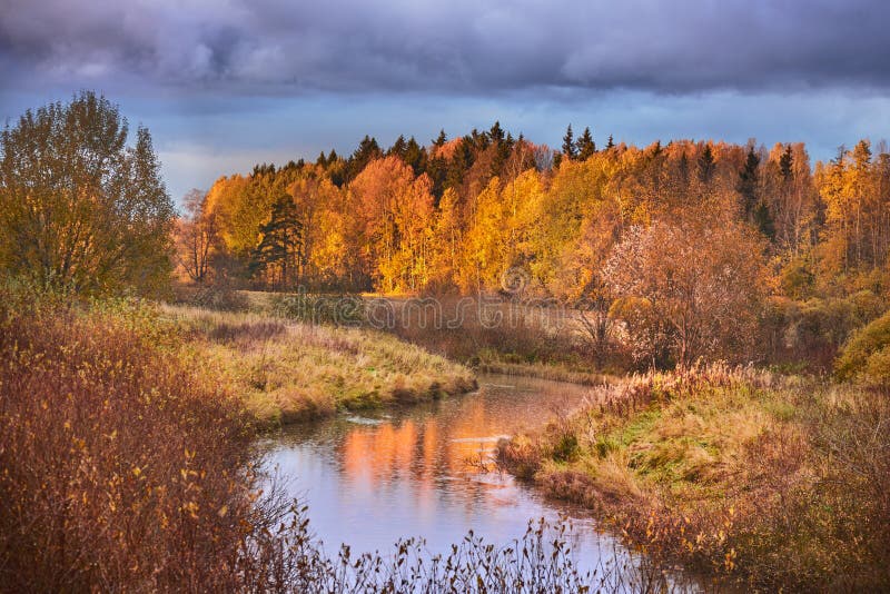 Kerava river. stock photo. Image of finland, landscape - 227818682