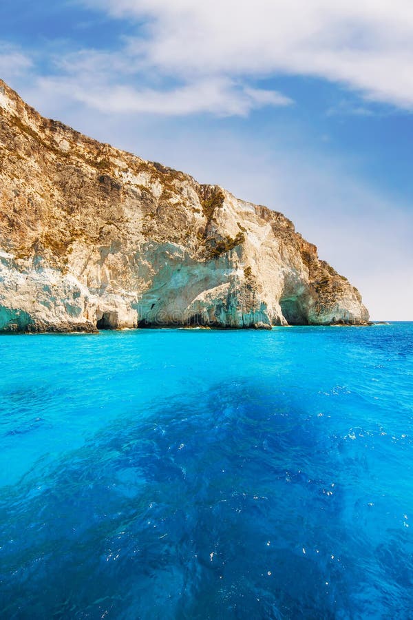 Keri Caves on Zakynthos Island Stock Photo - Image of ionio, landscape ...