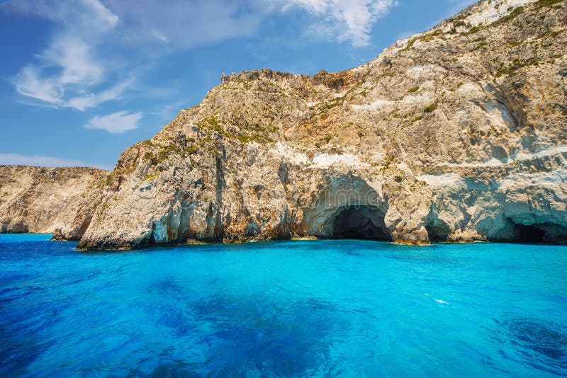 Keri Caves on Zakynthos Island Stock Photo - Image of ionio, landscape ...