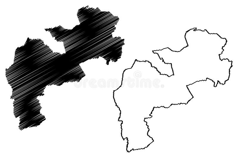 Kericho County Republic of Kenya, Rift Valley Province Map Vector ...