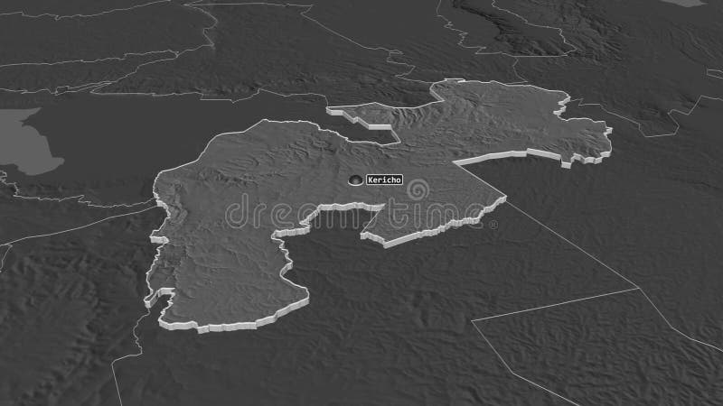 Kericho, Kenya - Extruded with Capital. Bilevel Stock Illustration ...