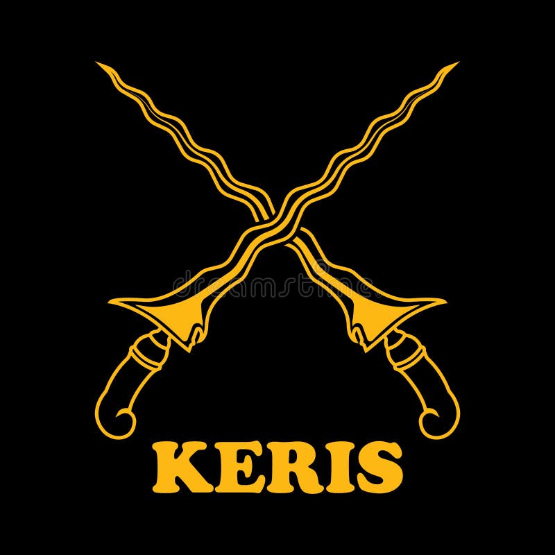 Keris vector icon stock vector. Illustration of silhouette - 266315353