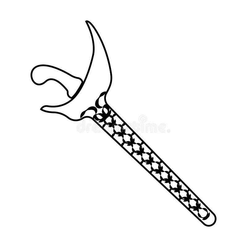 Keris Icon Vector Illustration Design Template Stock Vector ...
