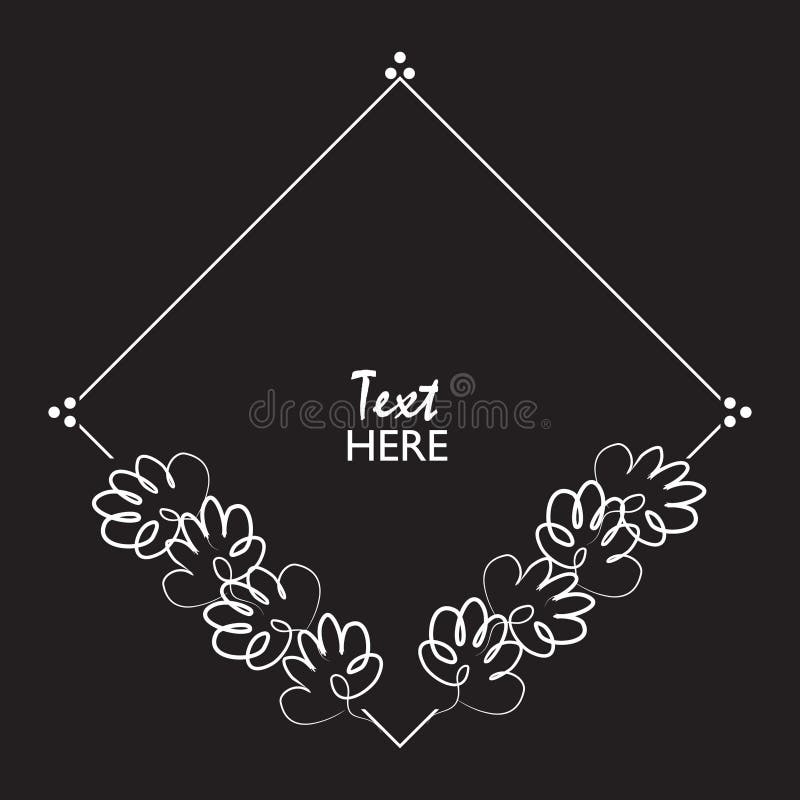 Elegant Minimalist Invitation Card Design, Border Frame Stock ...