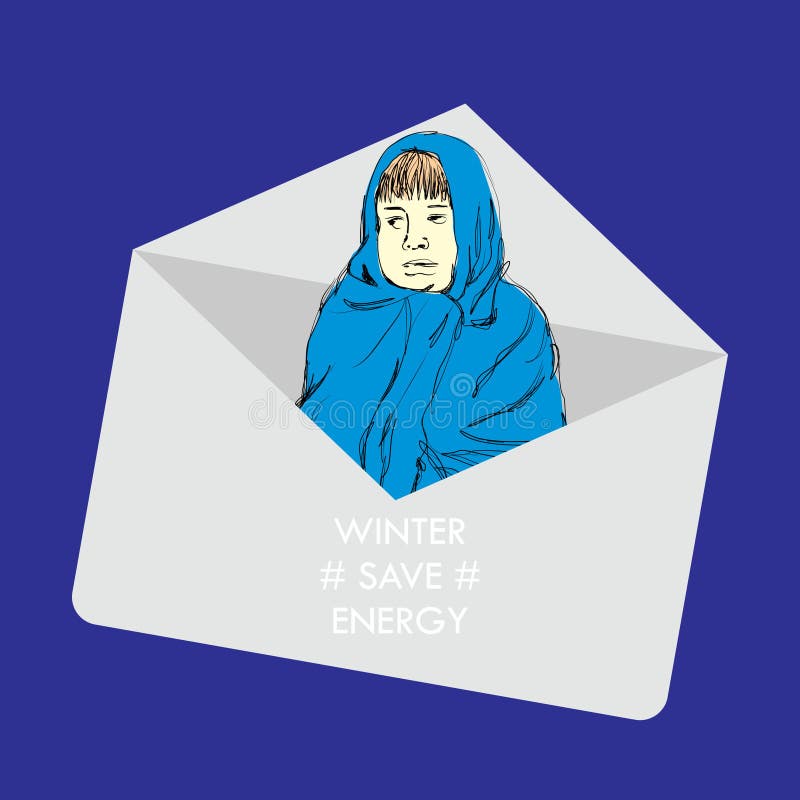 Image Illustration of Cold People Expression. Stock Illustration ...