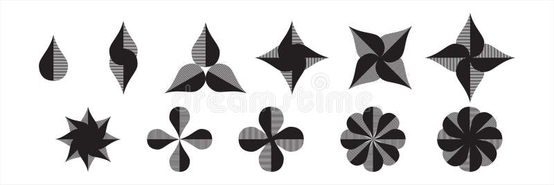 Vector Illustration of Basic Pattern Elements. Stock Illustration ...