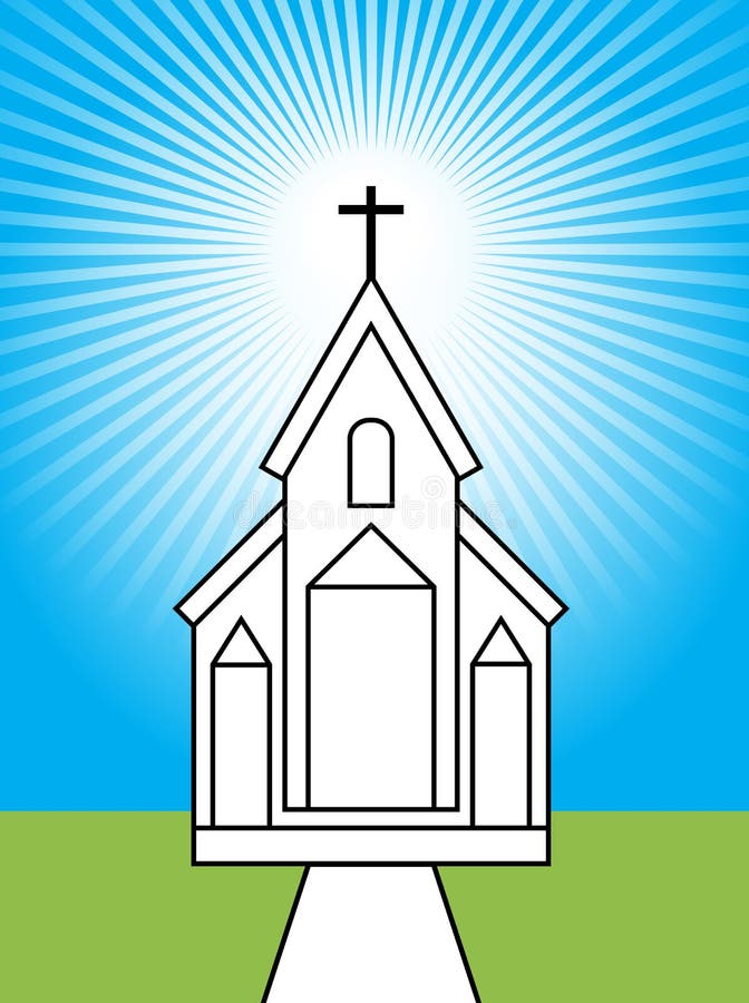 Kerk vector illustratie. Illustratie bestaande uit teken - 14773602
