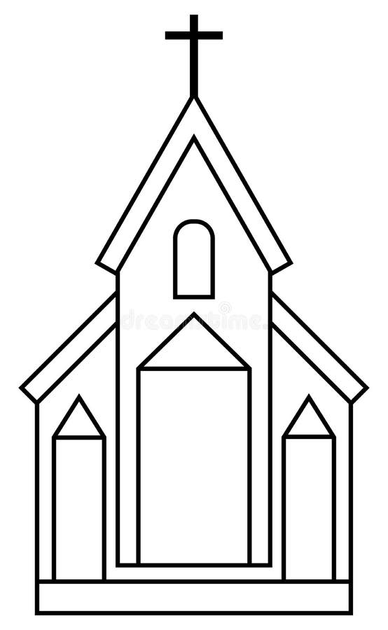 Het Pictogram van de kerk vector illustratie. Illustration of kerk - 33649