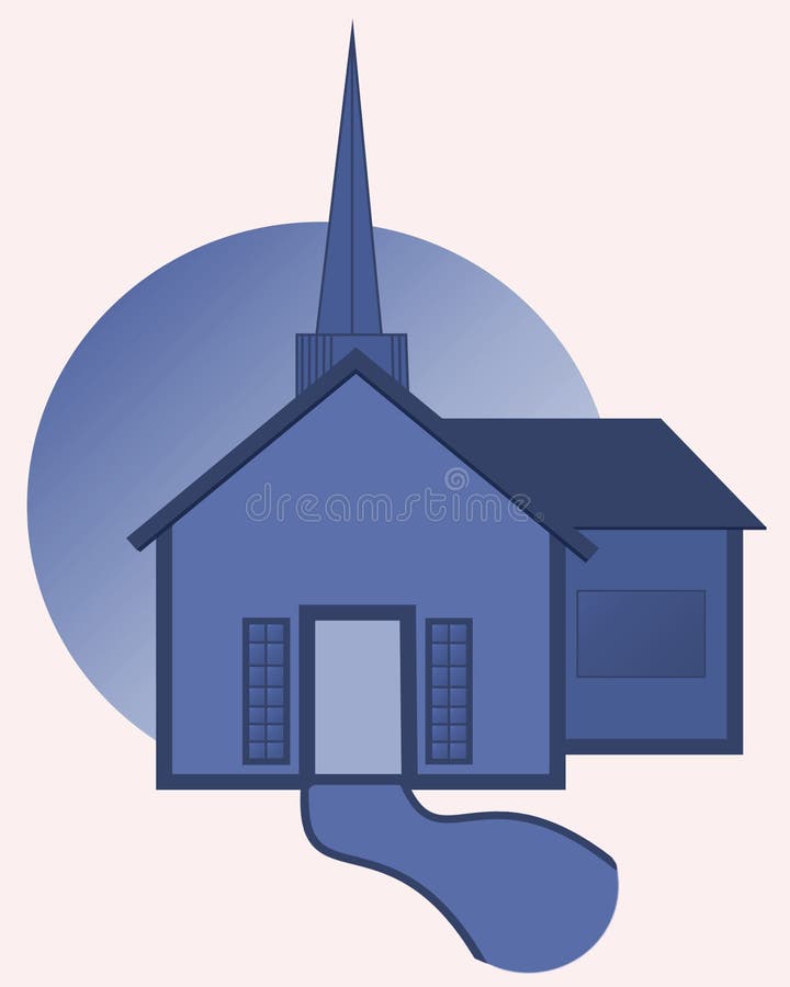 Het Pictogram van de kerk vector illustratie. Illustration of kerk - 33649