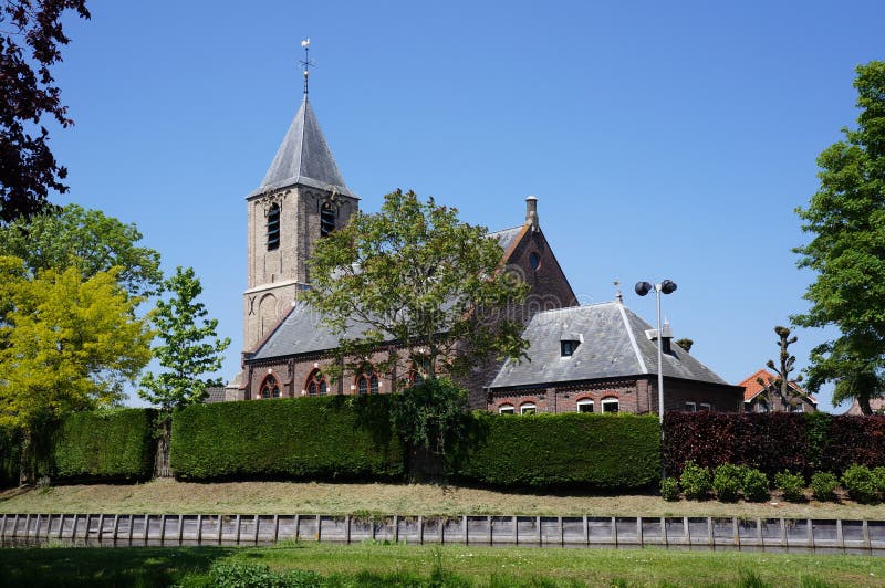 Kerk In Het Dorp Van Nootdorp In Nederland Stock Foto - Afbeelding ...