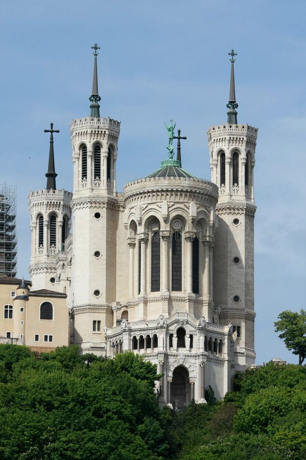 Kerk in Lyon stock afbeelding. Image of katholiek, lyon - 5191669