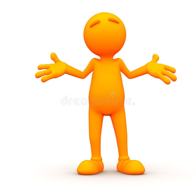 Kerl 3d: Mann-Zucken stock abbildung. Illustration von voll - 44951428