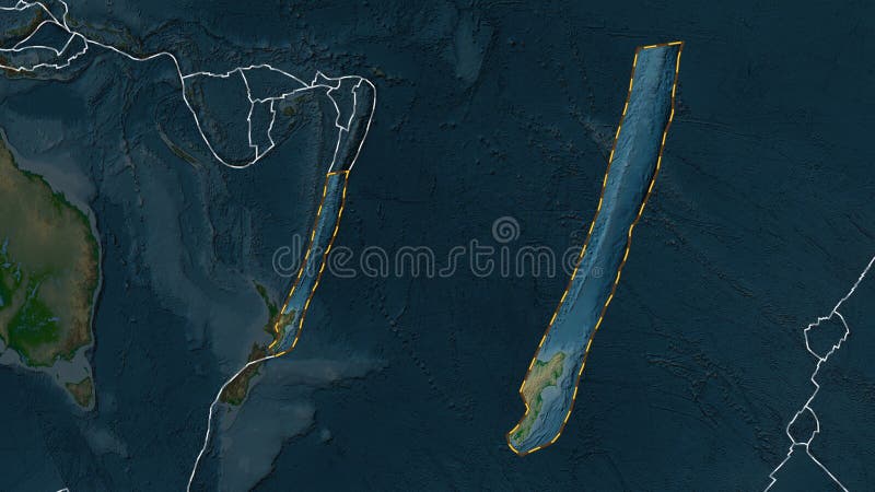 Kermadec Plate Extracted. Fahey. Physical Stock Illustration ...