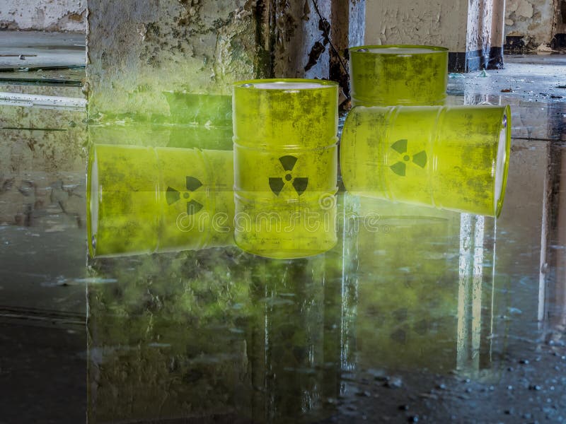 Kernafval Bij De De Kernenergieinstallatie Van Tchernobyl Stock ...