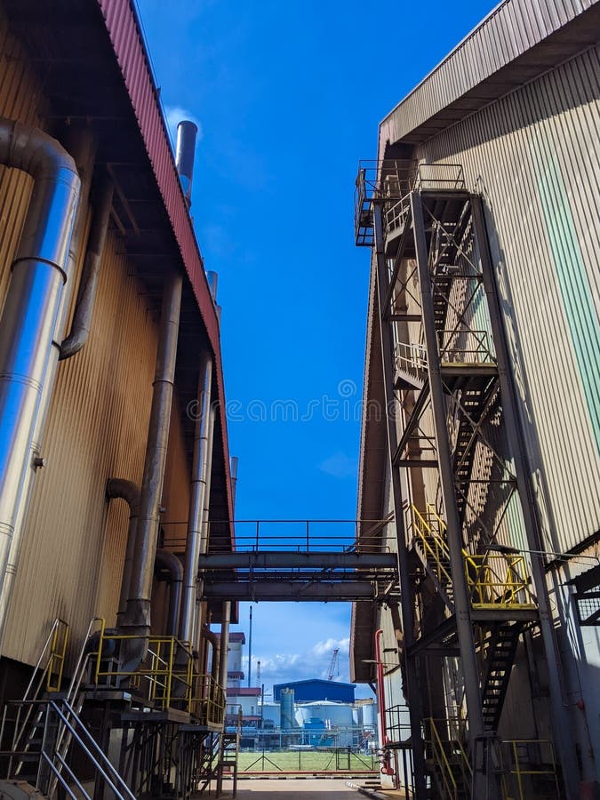 A Kernel Processing Plant and Kernel Dust Warehouse Stock Photo - Image ...