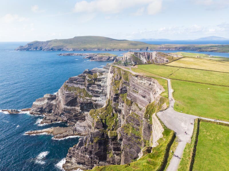 Kerry Cliffs in Ireland stock image. Image of view, county - 159306569