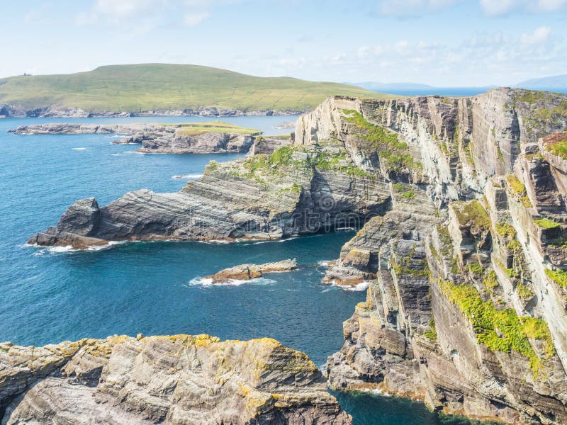 Kerry Cliffs in Ireland stock image. Image of cliffs - 159322429