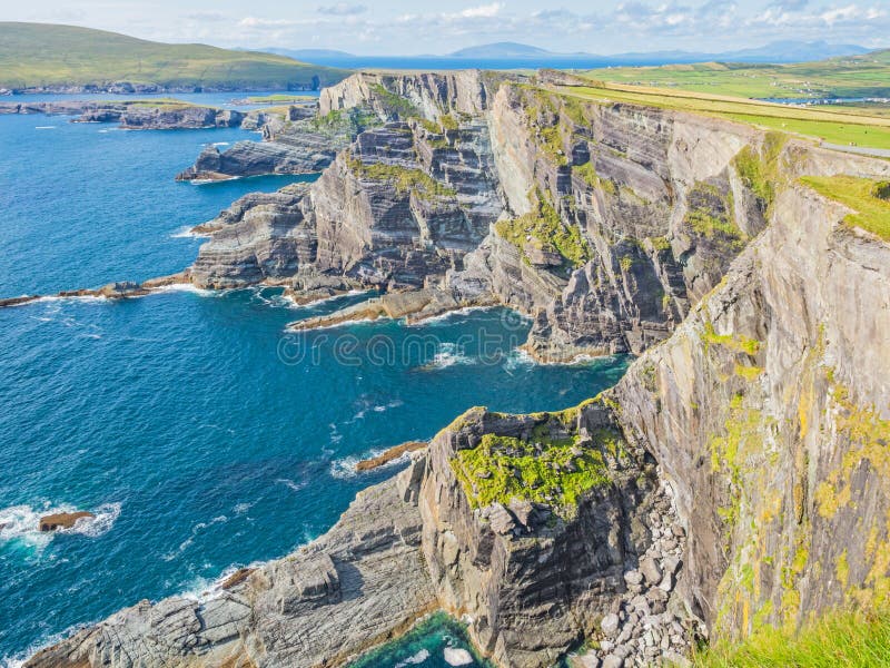 Kerry Cliffs in Ireland stock photo. Image of ring, water - 159338856